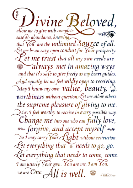 Change Me Prayer Poster – Tosha Silver